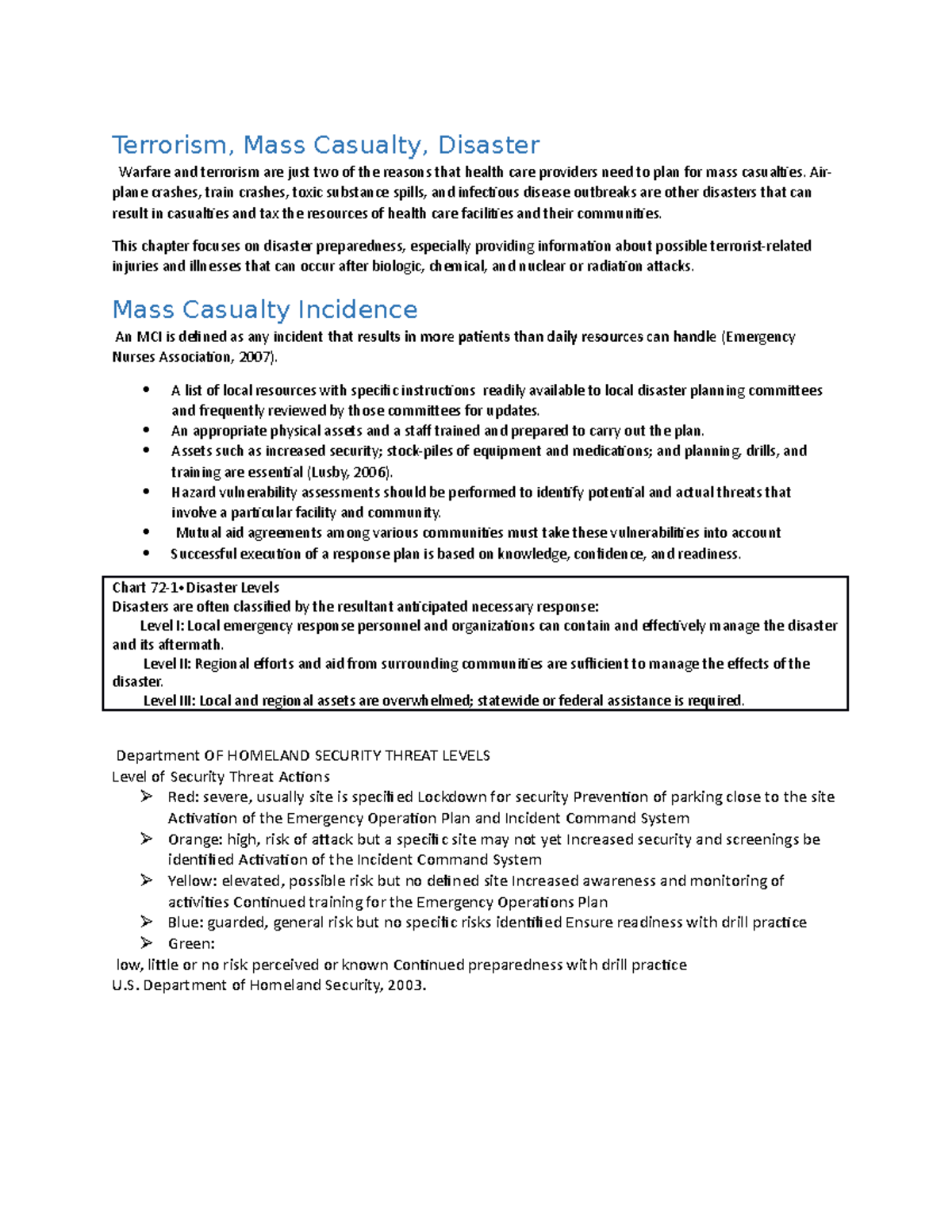 Terrorism, Mass Casualty, Disaster-ppe - Terrorism, Mass Casualty ...