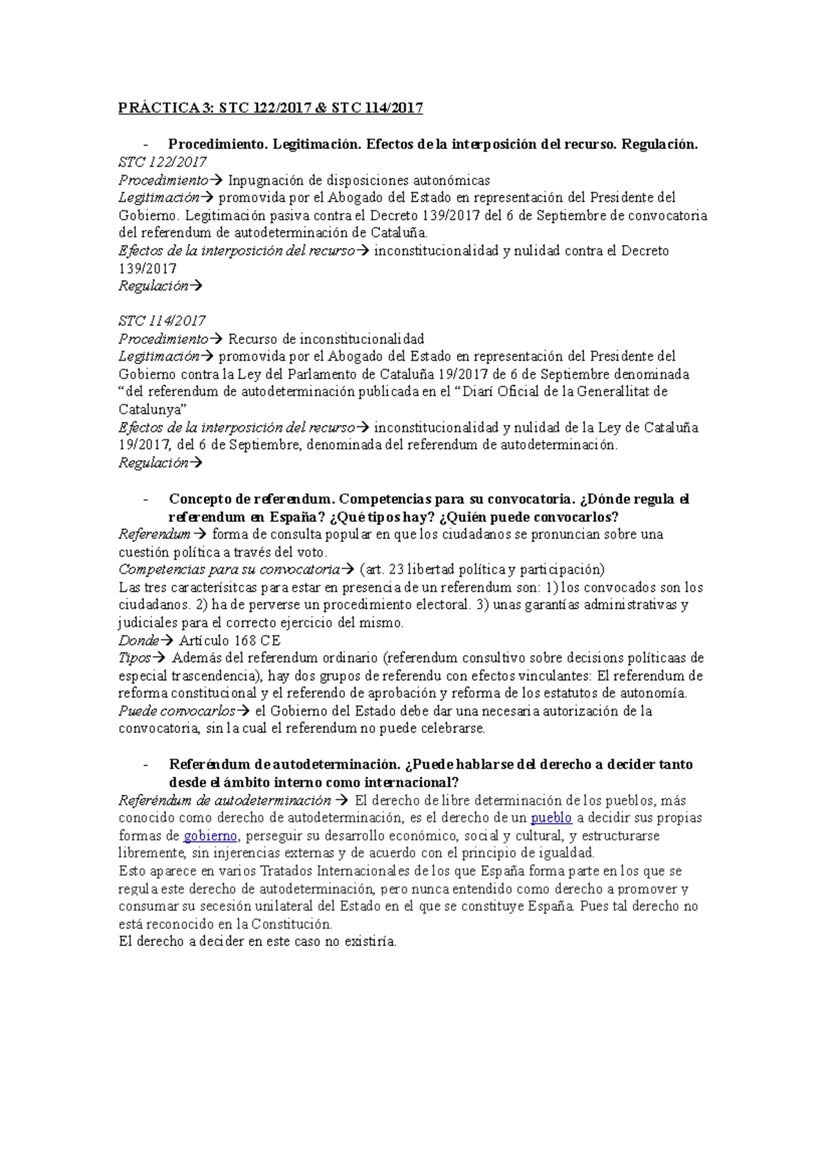 STC 122/2017 & STC 114/2017 - PRÁCTICA 3: STC 122/2017 &amp; STC 114/ ...