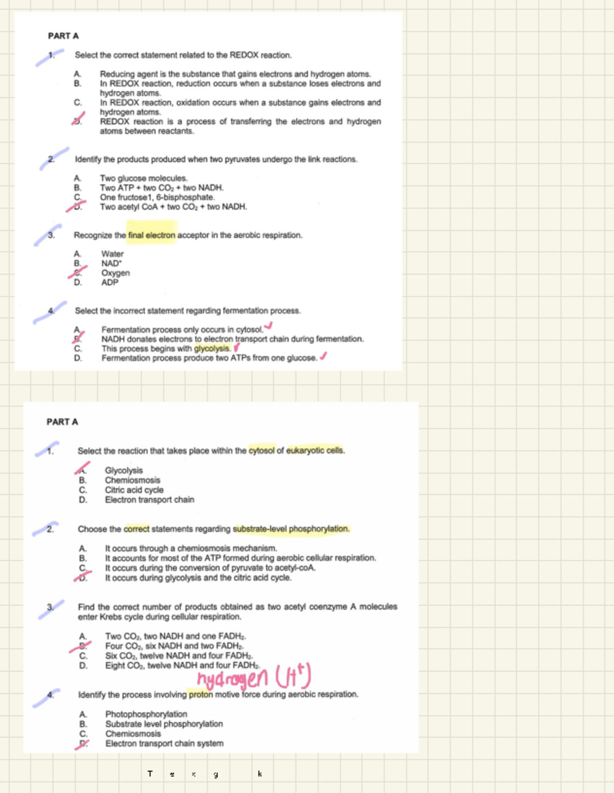 Bio chap1-2 final Qs - Applied Science AS120 - JAN - Studocu