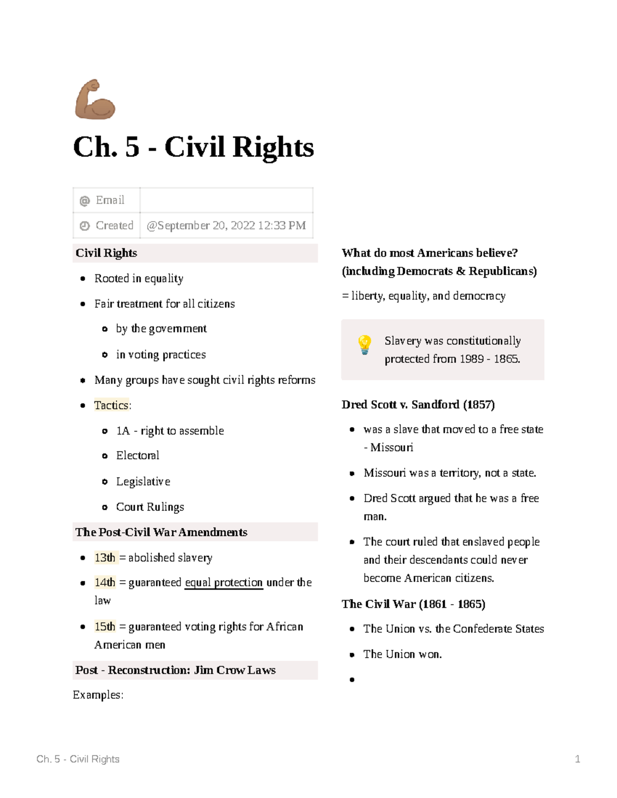Ch. 5 - Civil Rights - Ch. 5 - Civil Rights 1 Ch. 5 - Civil Rights ...