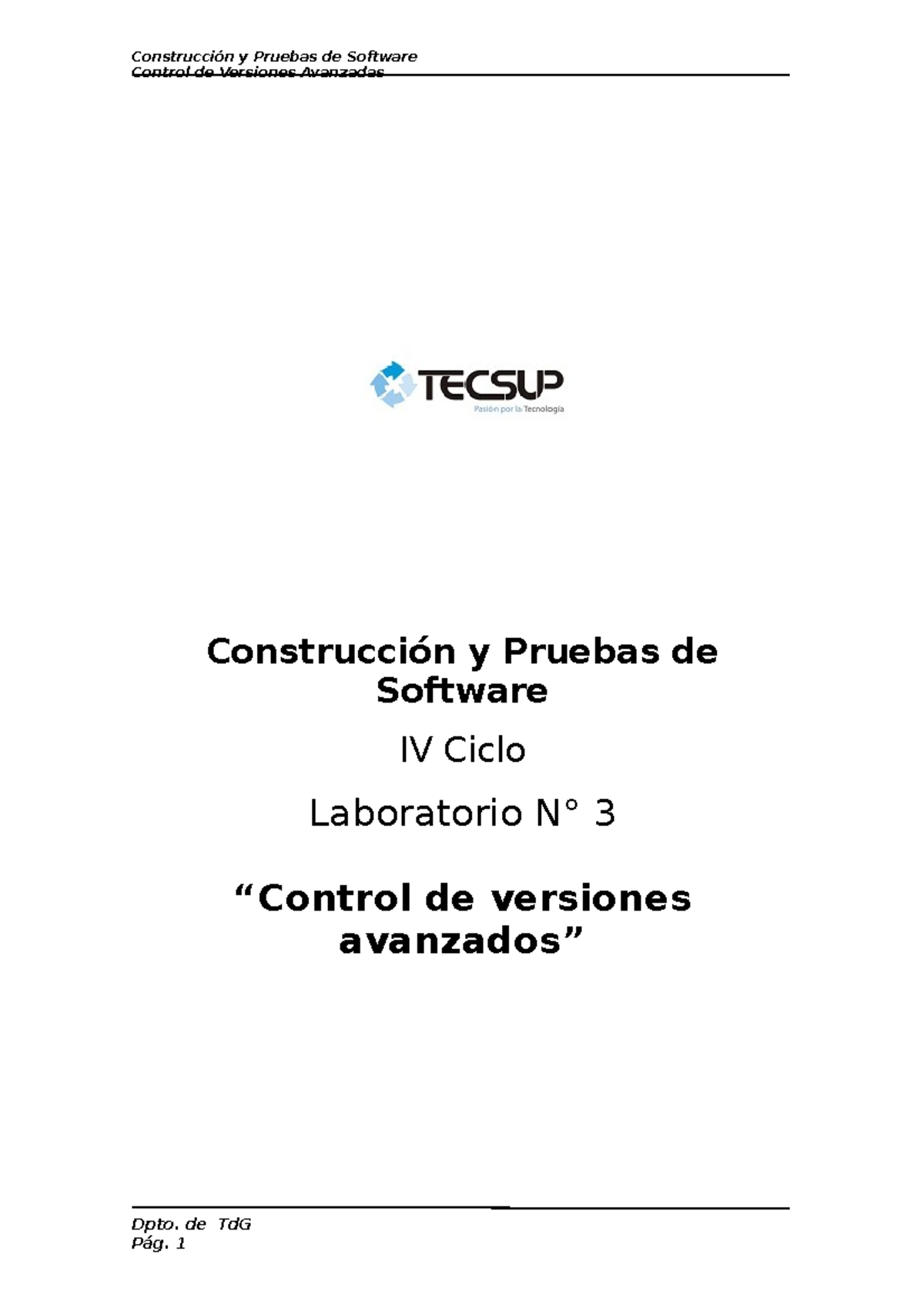 Lab03-Control de Versiones Avanzados-Git Hub - Control de Versiones ...