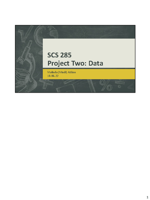 SCS-285 Journal 8-2 Research Studies in the Media - Journal 8-2 ...