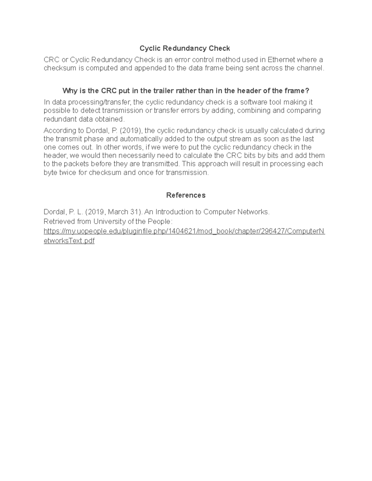 Learning Journal Unit 2 - CS 2204 - UoPeople - Studocu