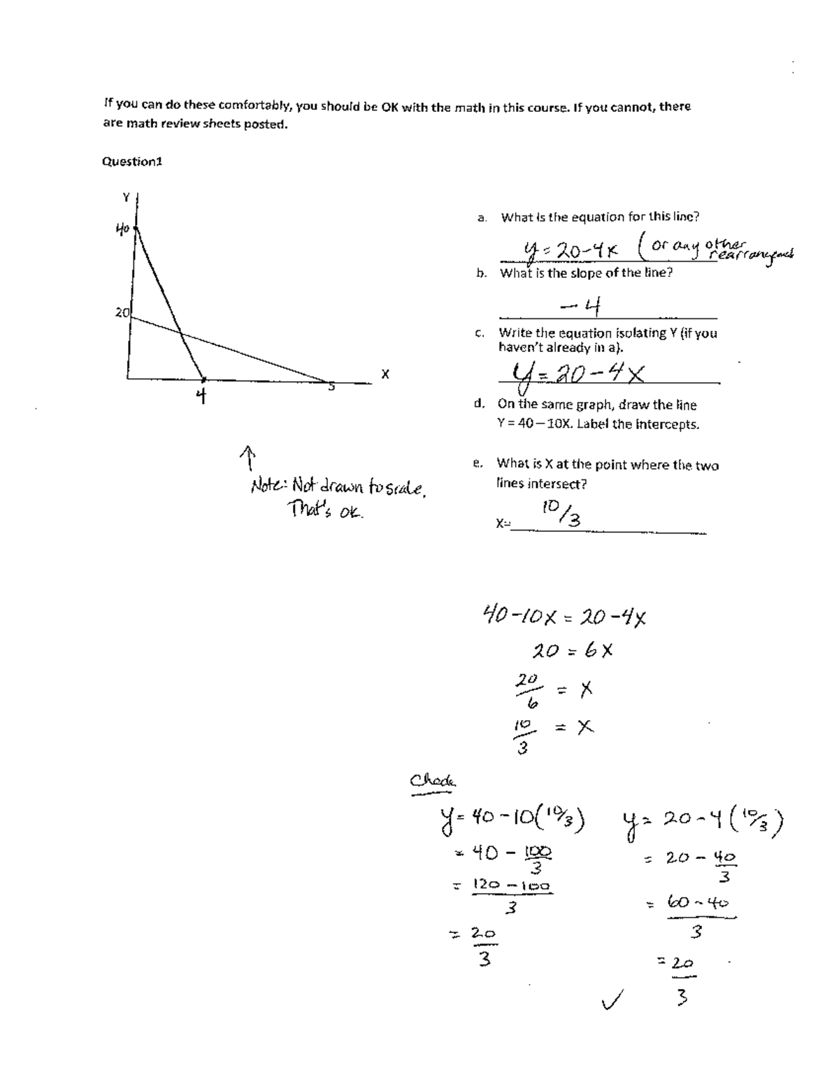 Some Math Questions Answers 2 - ECON 1010 - Studocu