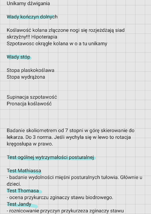 Antro jakość postawy ciała - Anatomia - Studocu