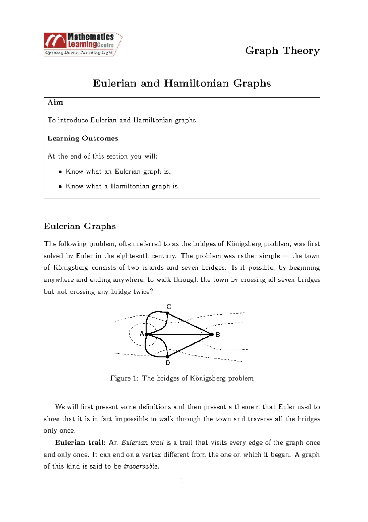 Cemtl graph euler hamilton - Graph Theory Eulerian and Hamiltonian ...