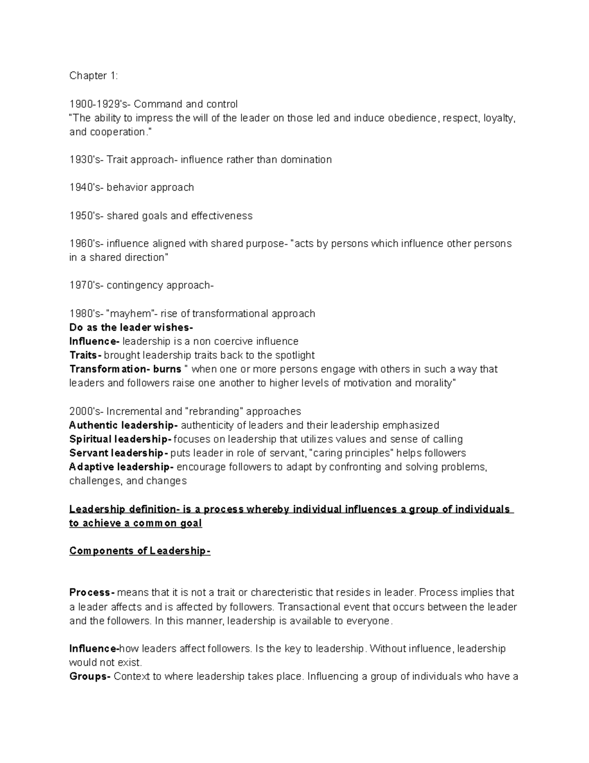 Org Behavior test 1 - Study Guide for test for professor Steven ...