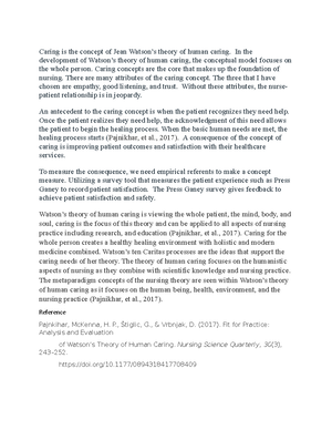 Week 8 Reflection - Week 8 Reflection With a better comprehension of theories, there are many ...