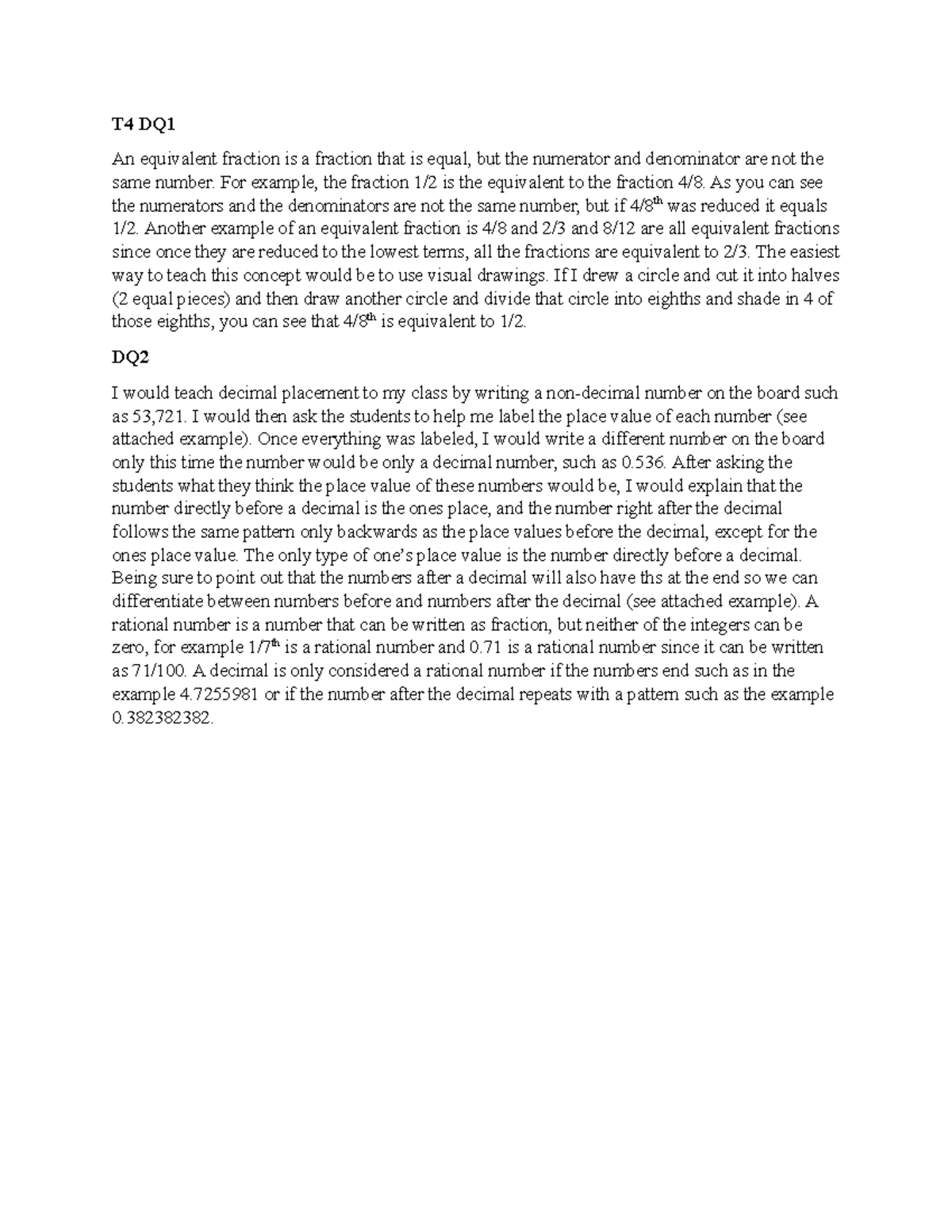 Topic 4, week 4 MAT150- T4 Discussion Q 1-2 - MAT-150 - GCU - Studocu