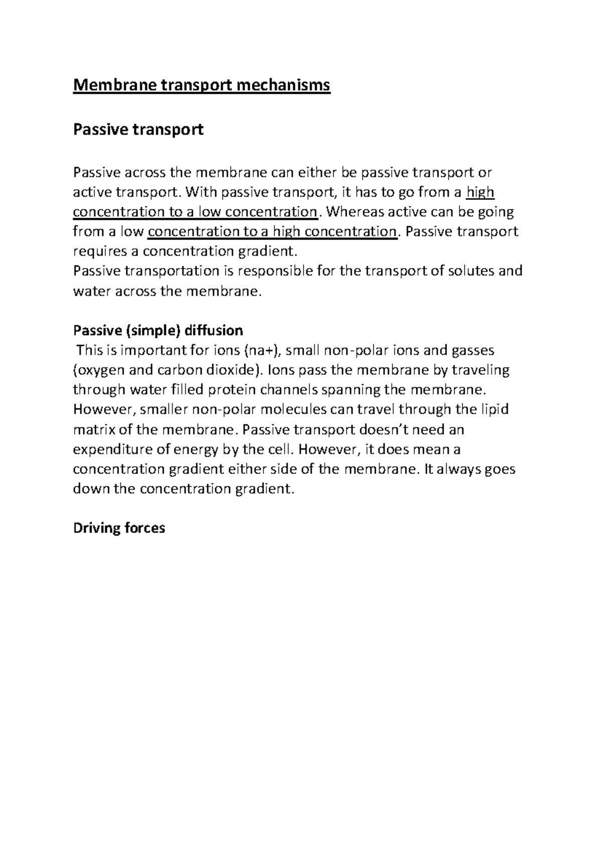 Membrane transport mechanisms copy - Warning: TT: undefined function: 32 Warning: TT: undefined ...