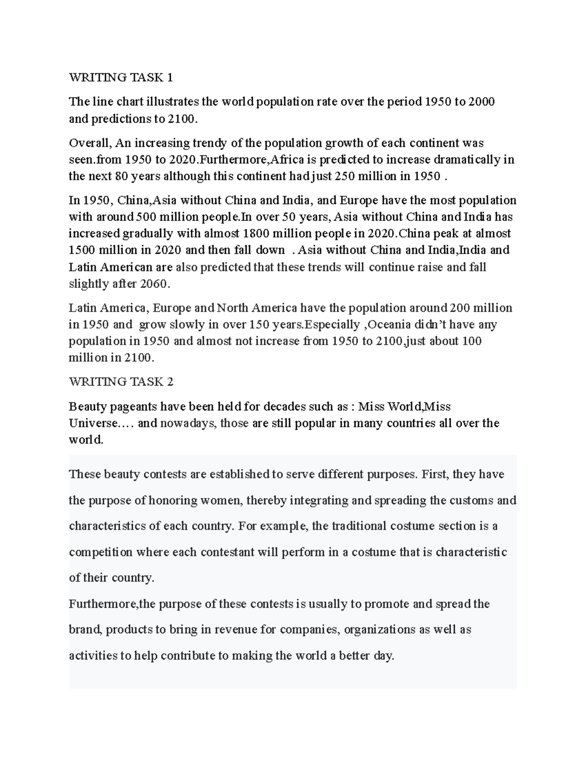 Writing TASK 1 - good - WRITING TASK 1 The line chart illustrates the ...