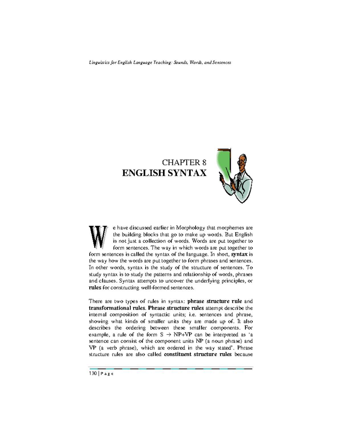 Chapter 8-english syntax - Linguistics for English Language Teaching ...