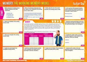 02.1 Multi Store Model AQA A Level Psychology Assessment Mat - 1. Which ...