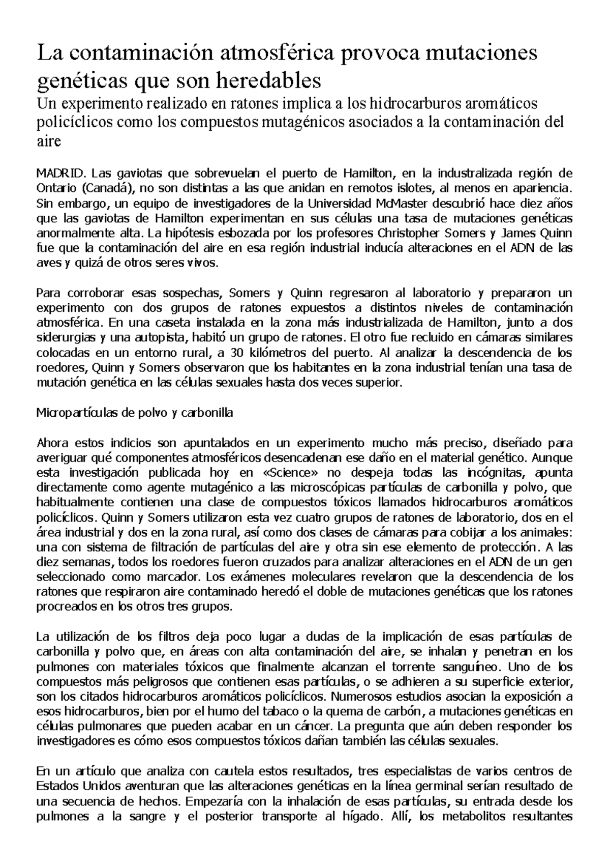 Lectura 1 Semana 4 - Material para la preparacion academica - La ...