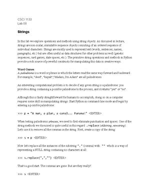 CSCI 1133 - pt. 2 - The document contains a detailed summary of every concept shown in the ...