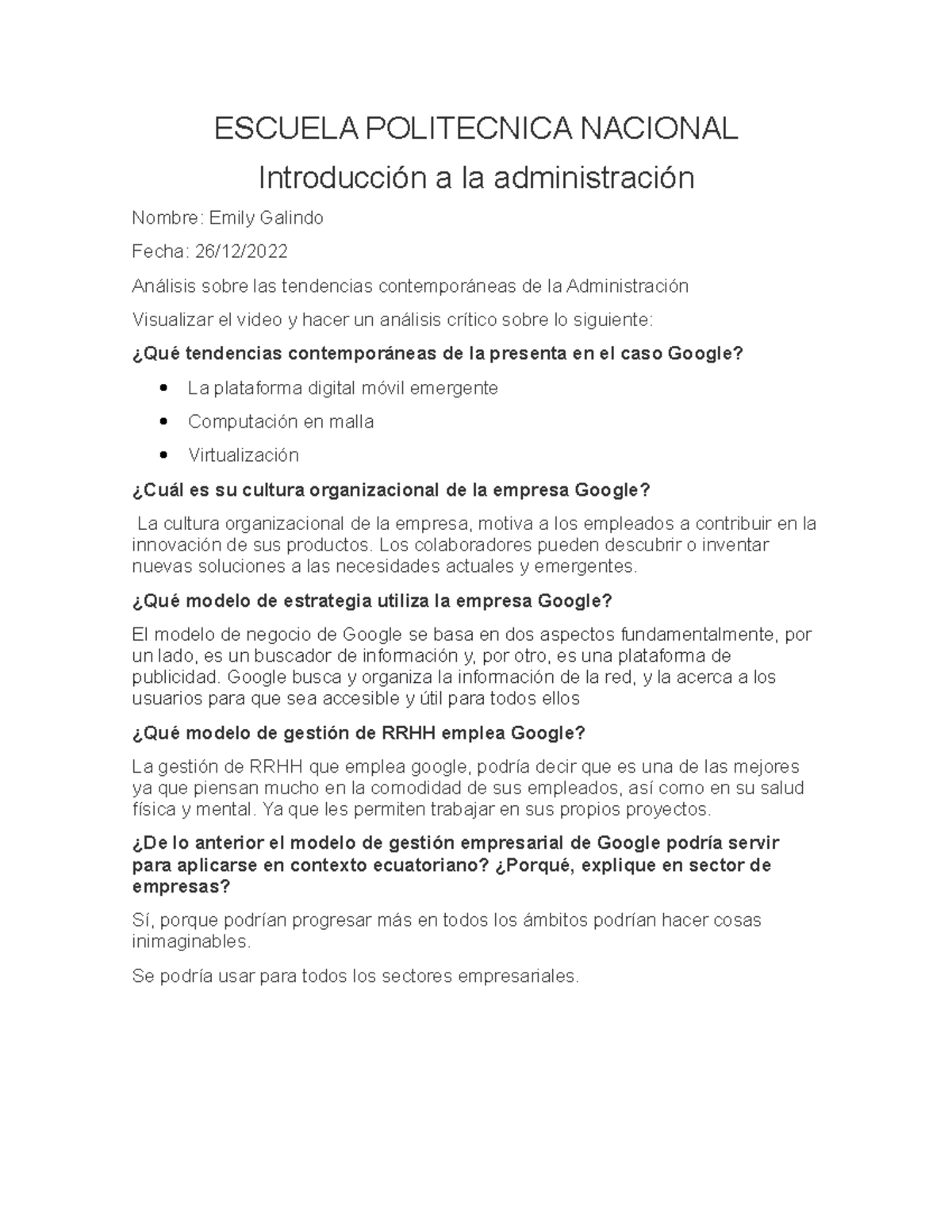 Emily Galindo Analisis CASO Google - ESCUELA POLITECNICA NACIONAL ...