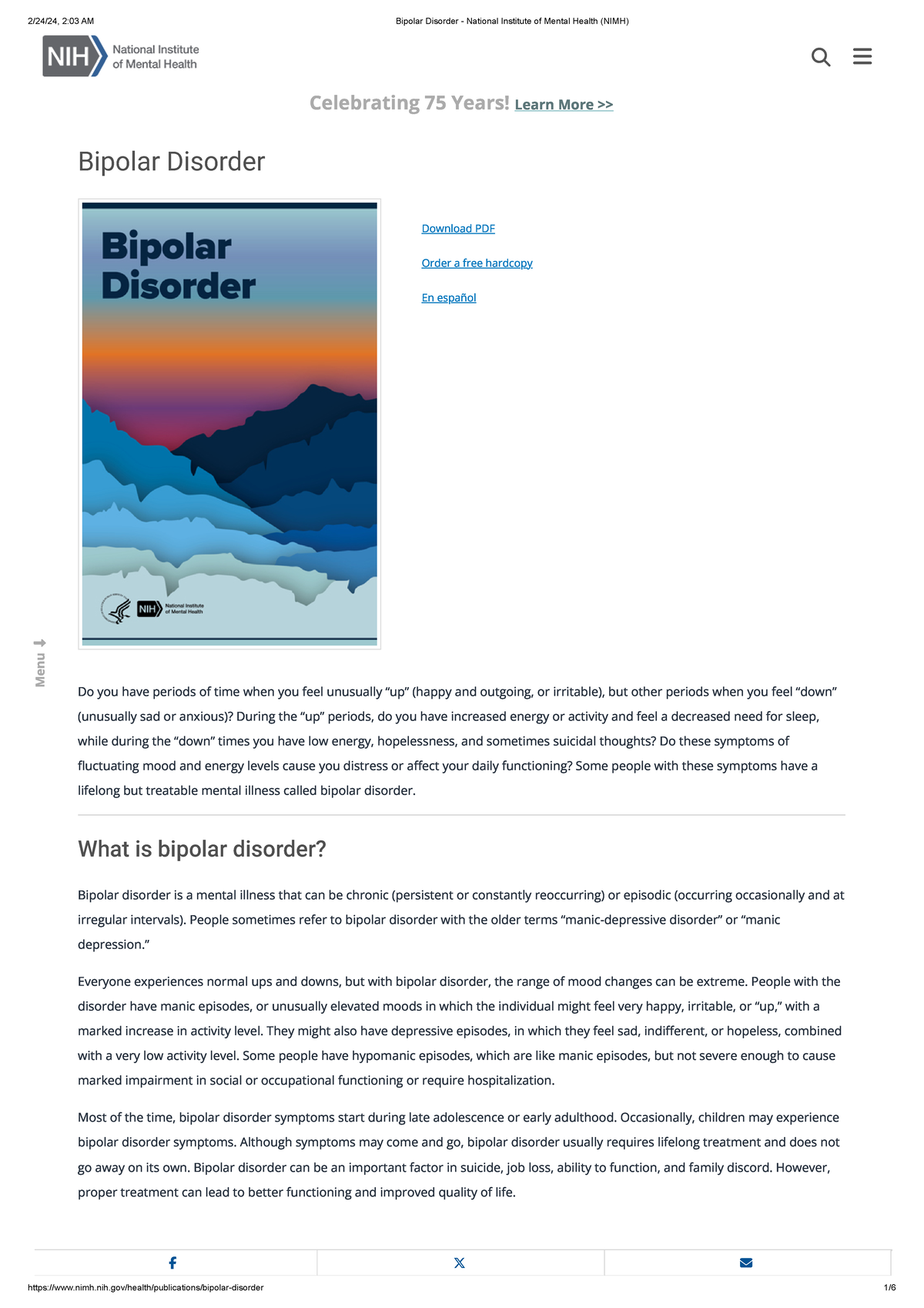 Bipolar Disorder - National Institute of Mental Health (NIMH ...