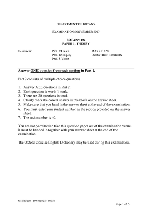 Botany 201 June 2018 - RHODES UNIVERSITY DEPARTMENT OF BOTANY ...