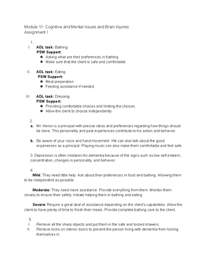 IV-12.2 Assigmt - Module 11 Cognitive Impairment-II - © N A C C 2 0 1 5 ...