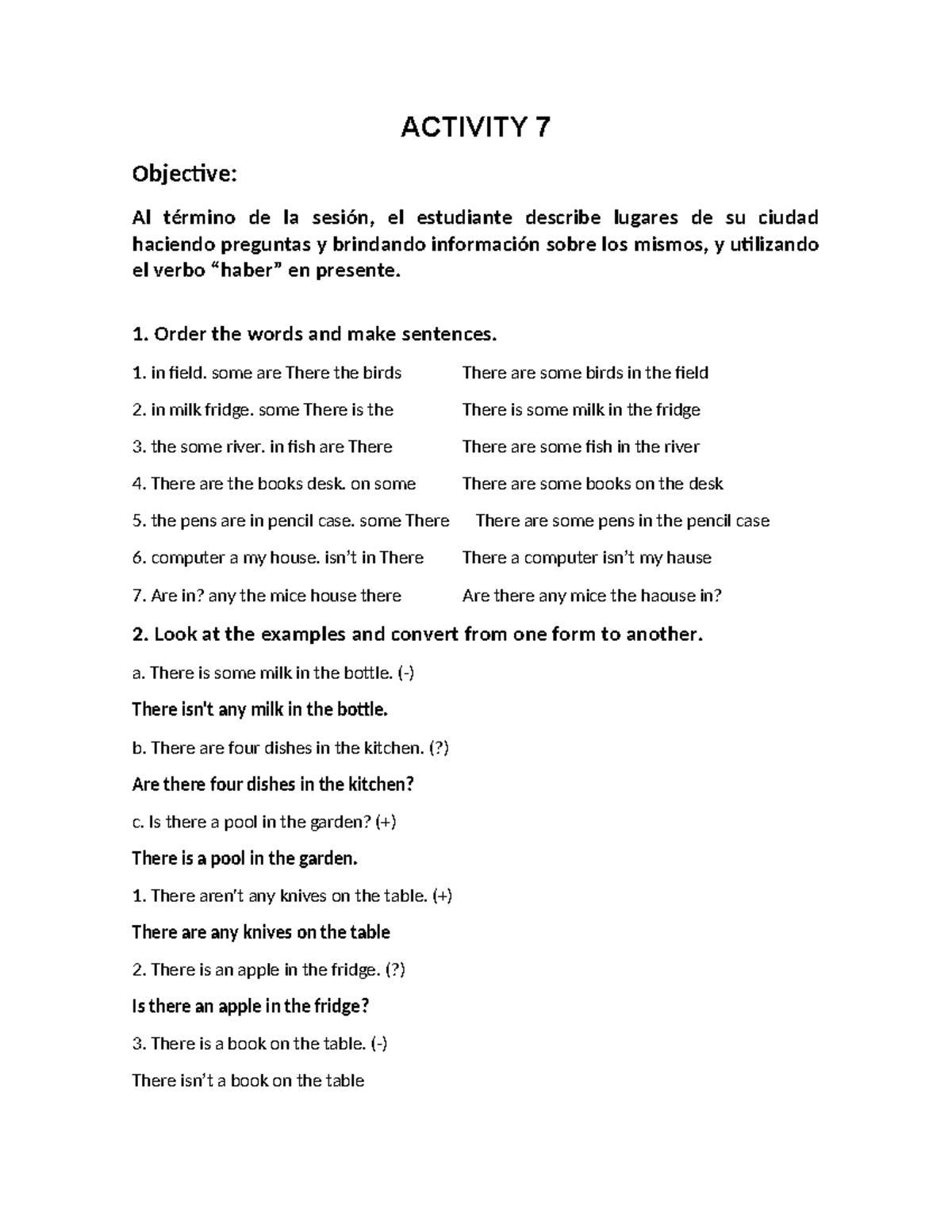 S07 - ACTIVITY 7 Objective: Al término de la sesión, el estudiante ...