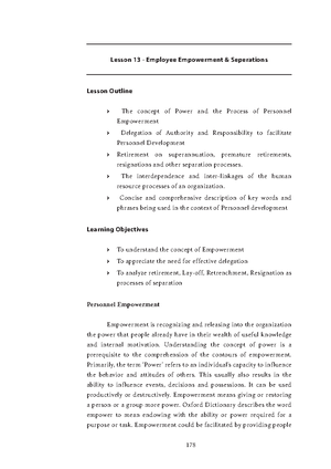 HR Management lesson 2 - Lesson 2 - Organization of HRM lesson outline ...