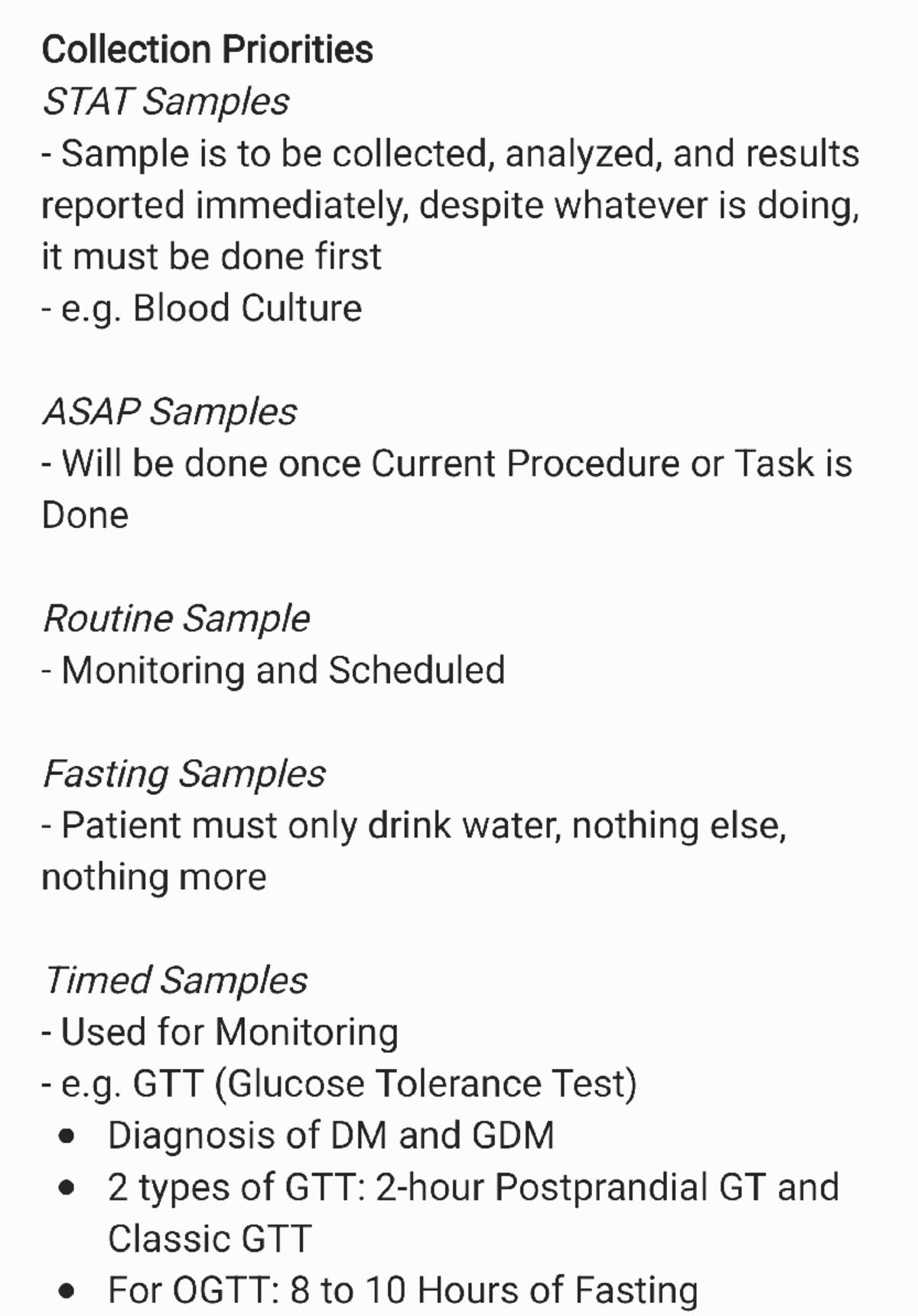 Special Blood Collection 230517 095251 - Collection Priorities STAT ...