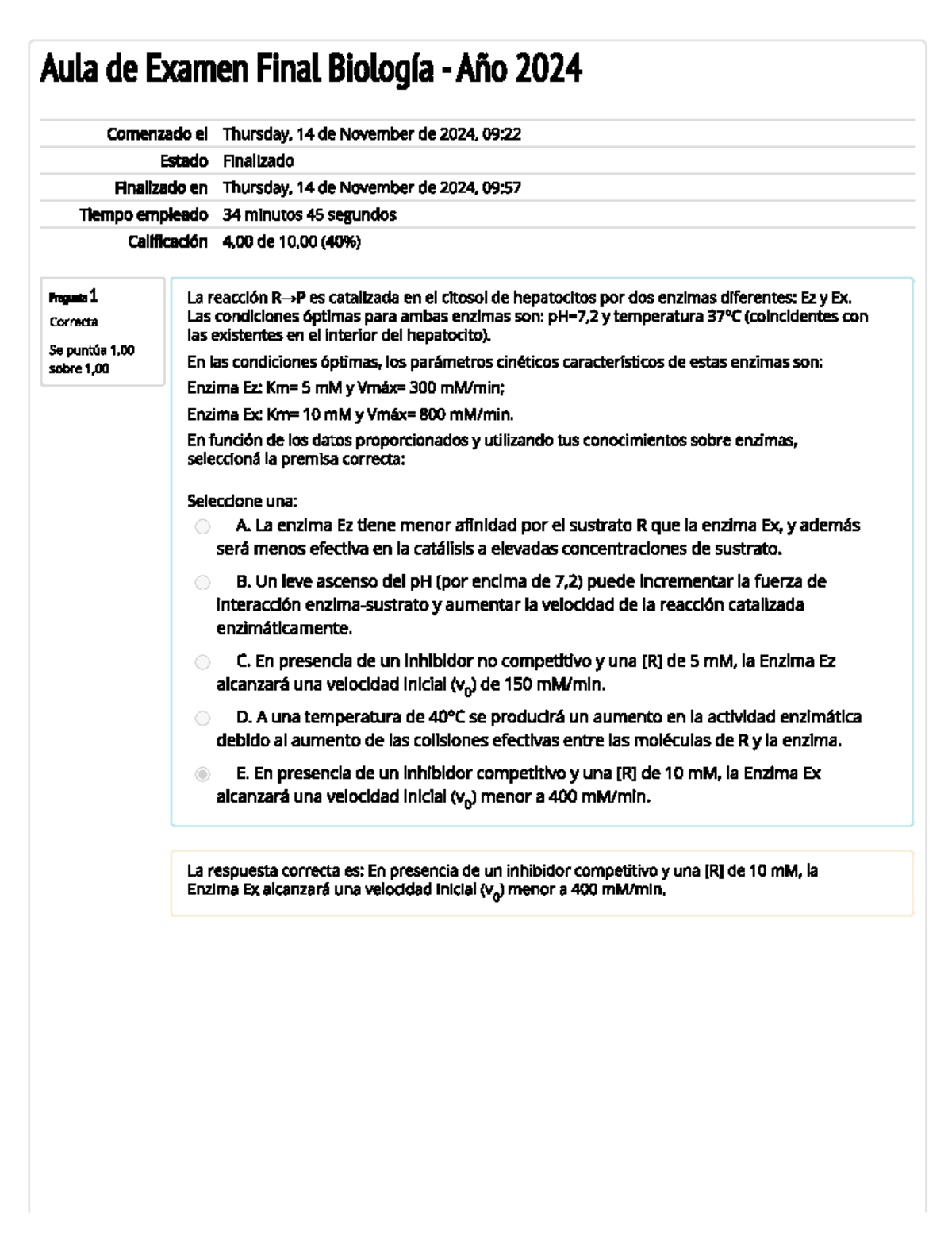 Biolo final - Aula de Examen Final Biología Año 2024 Comenzado el ...