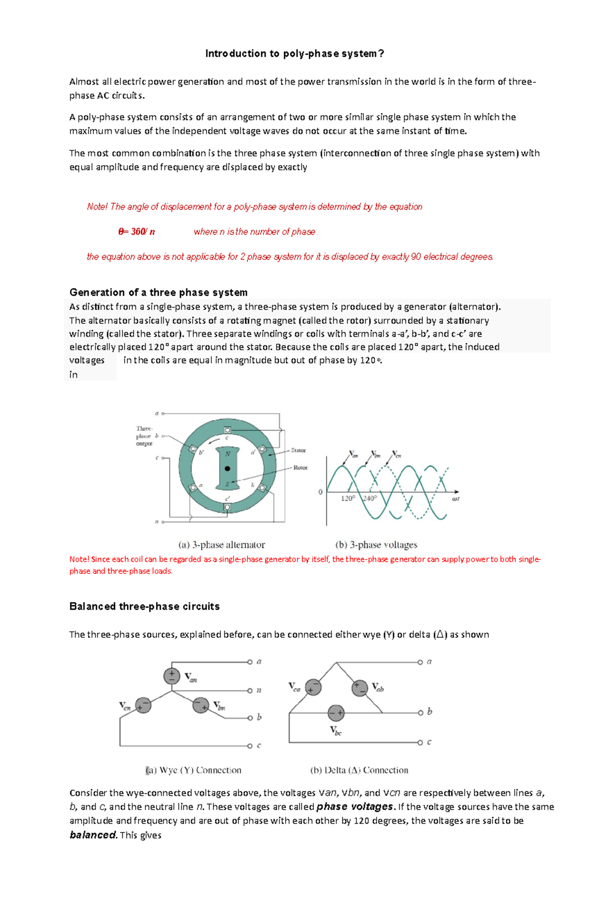 Introduction to poly-phase system - Introduction to poly-phase system ...
