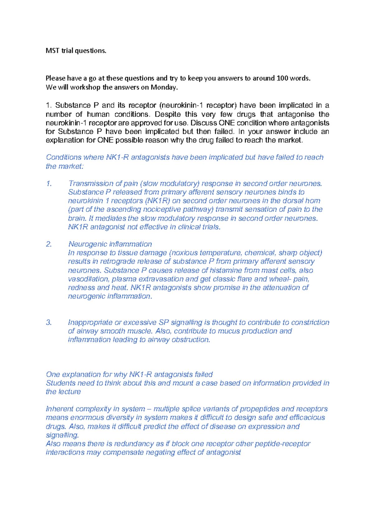 MST trial questions 2021 with worked answer - MST trial questions ...