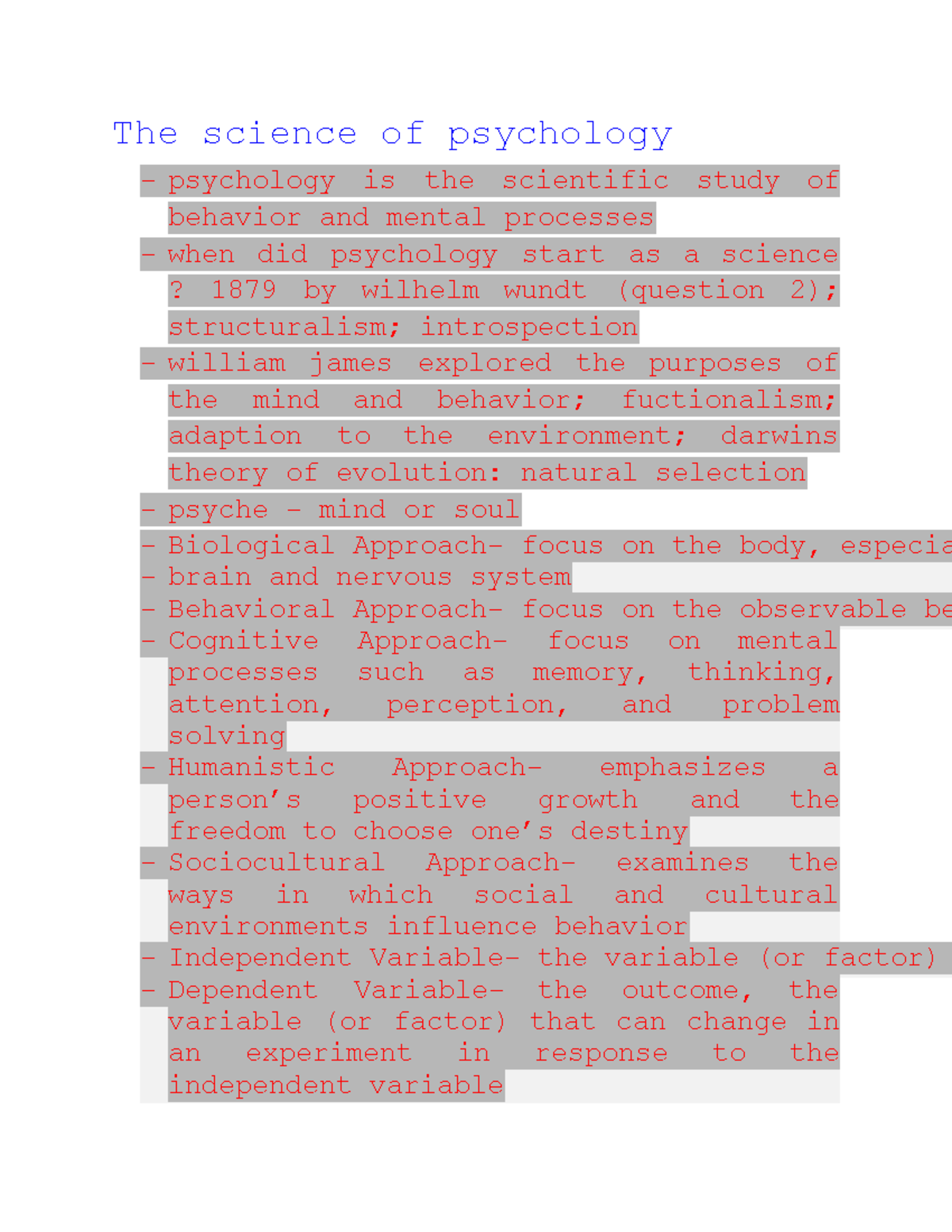 The science of psychology - The science of psychology psychology is the ...