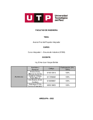 Formato TP - TA2 Pimentel - Facultad de Ingeniería Ingeniería de Sistemas e Informática TAREA ...