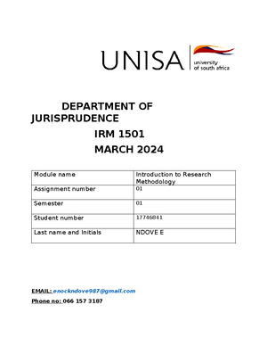 ARM1501 - Univen - Introducing Archives and Records Management - Studocu