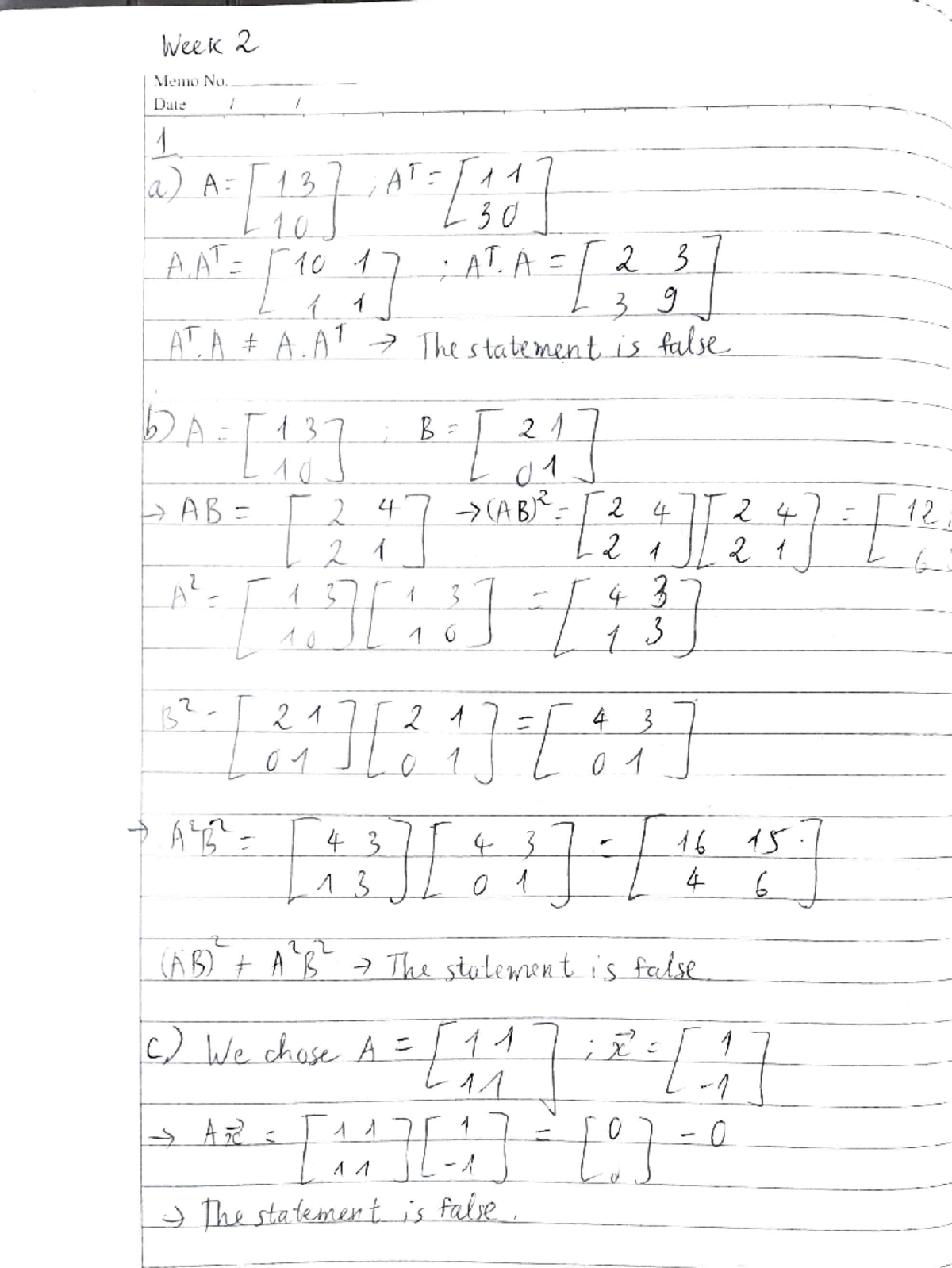 Answer for MATH 340, HW 2, Year 22/23 - t\knwNu__ _ _ D:.11~ / / . 'L ...