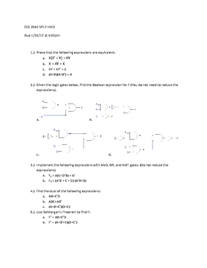 ECE hw11 - Homework 11 - ECE 2060 - 1 InitiallyDa 0 DB 1 D OPD 1 I i I ...