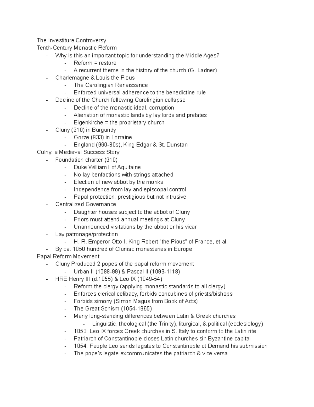 War in mid 6 - nighman - The Investiture Controversy Tenth-Century ...