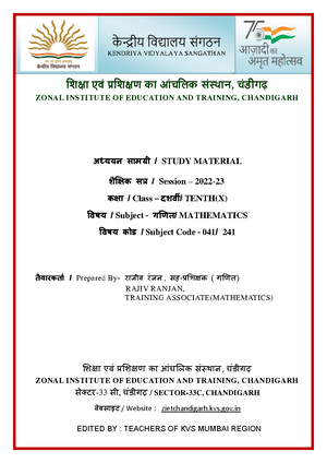 9. Revision TEST FOR Remedial SET-9 - REVISION TEST – 9 FOR REMEDIAL ...