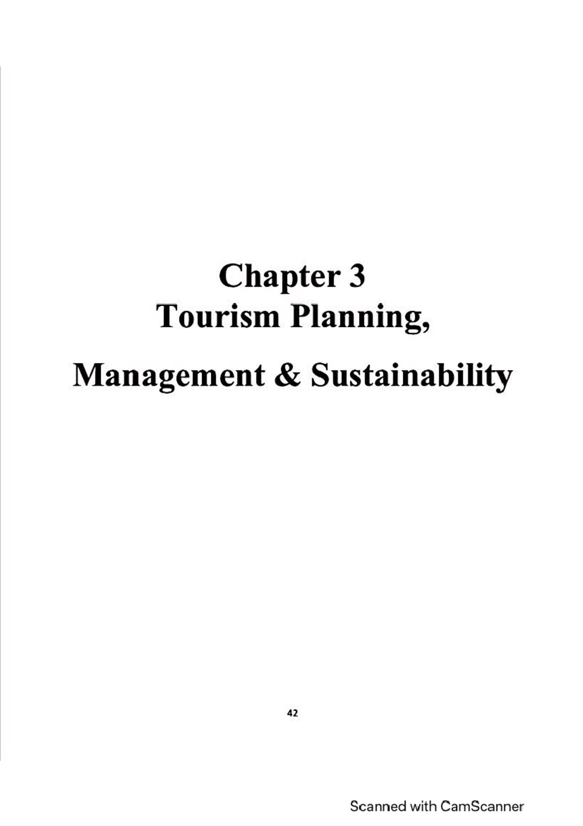 3 Content of Chapter 3 - Tourism Studies - Studocu