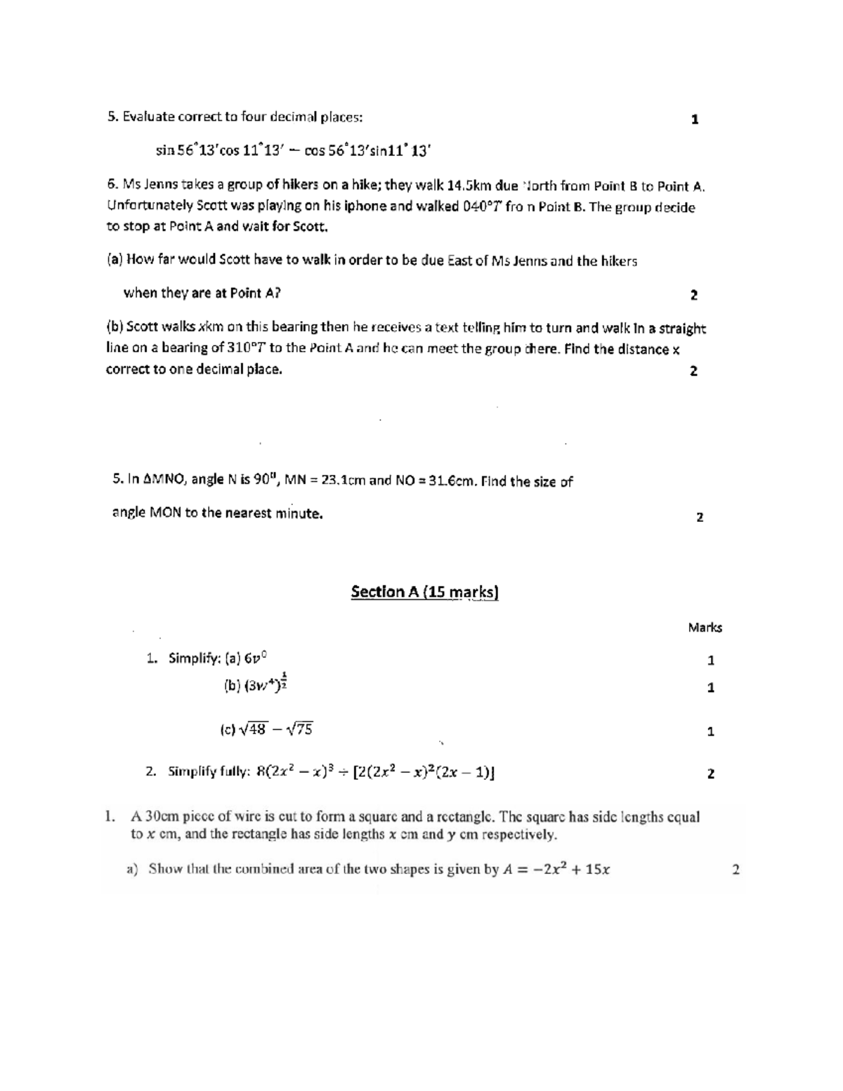Practice exam questions - Studocu
