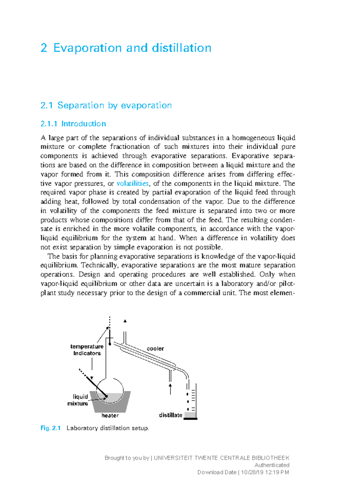Industrial Separation Processes] 2 Evaporation and distillation - 2 ...