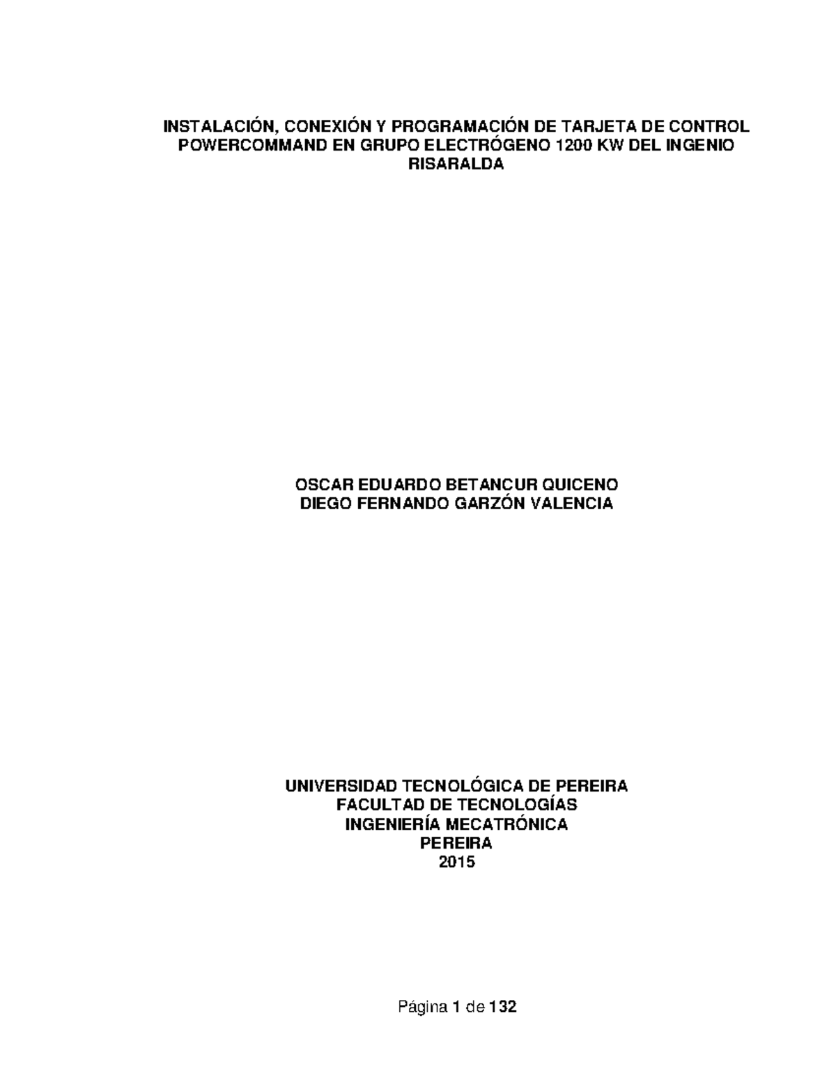 Powercommand - prube - INSTALACIÓN, CONEXIÓN Y PROGRAMACIÓN DE TARJETA ...