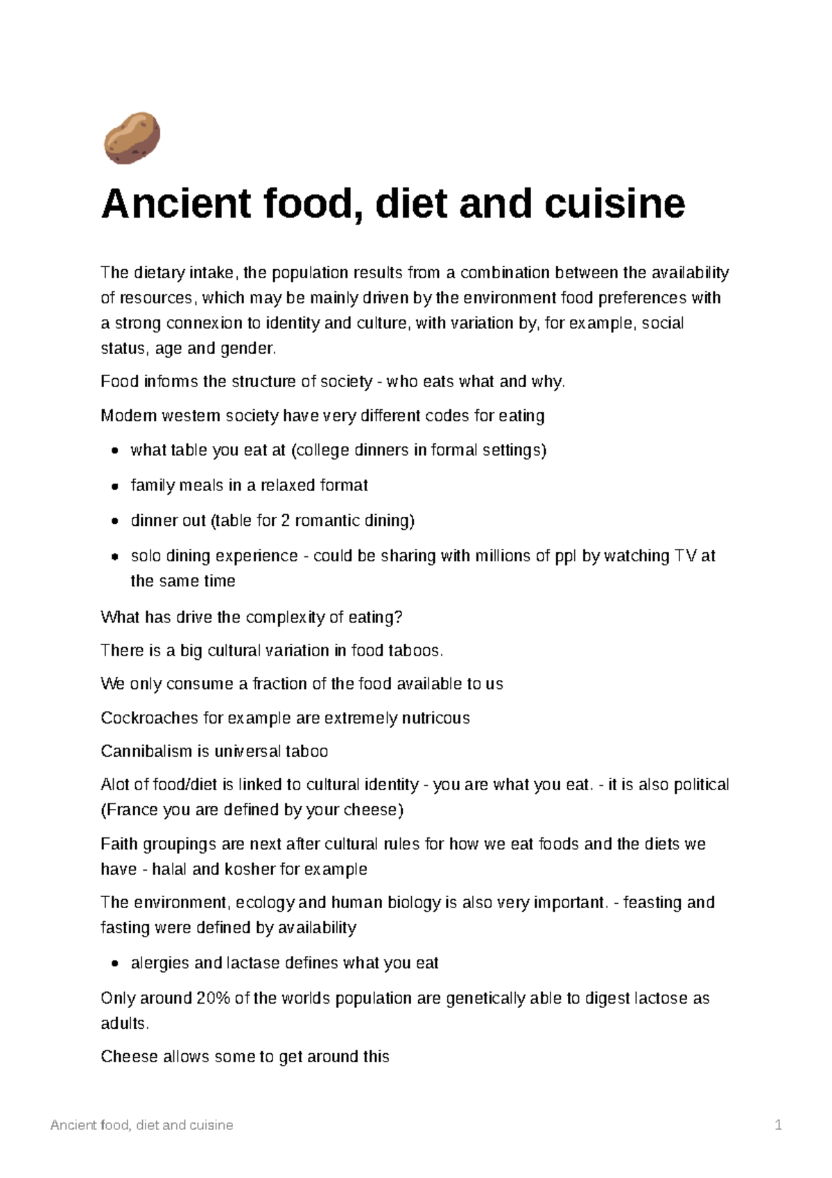 Ancient food diet and cuisine - 🥔 Ancient food, diet and cuisine The ...