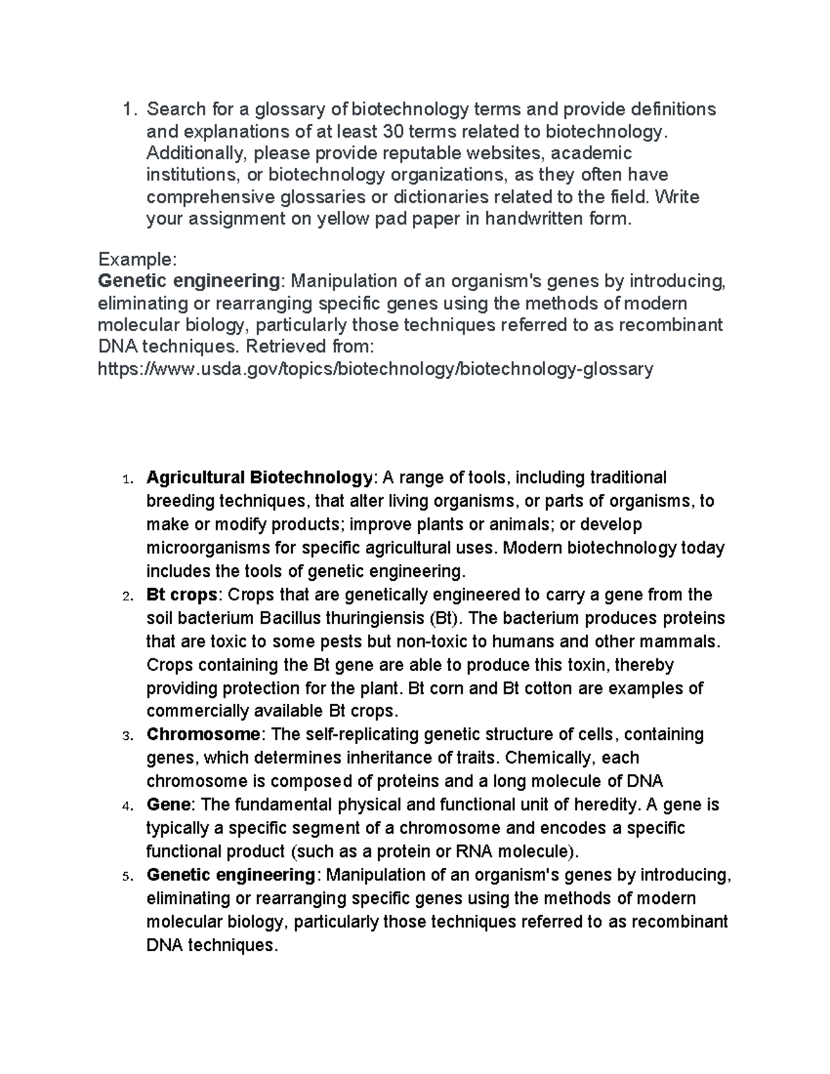 Biotechnology terms - 1. Search for a glossary of biotechnology terms ...