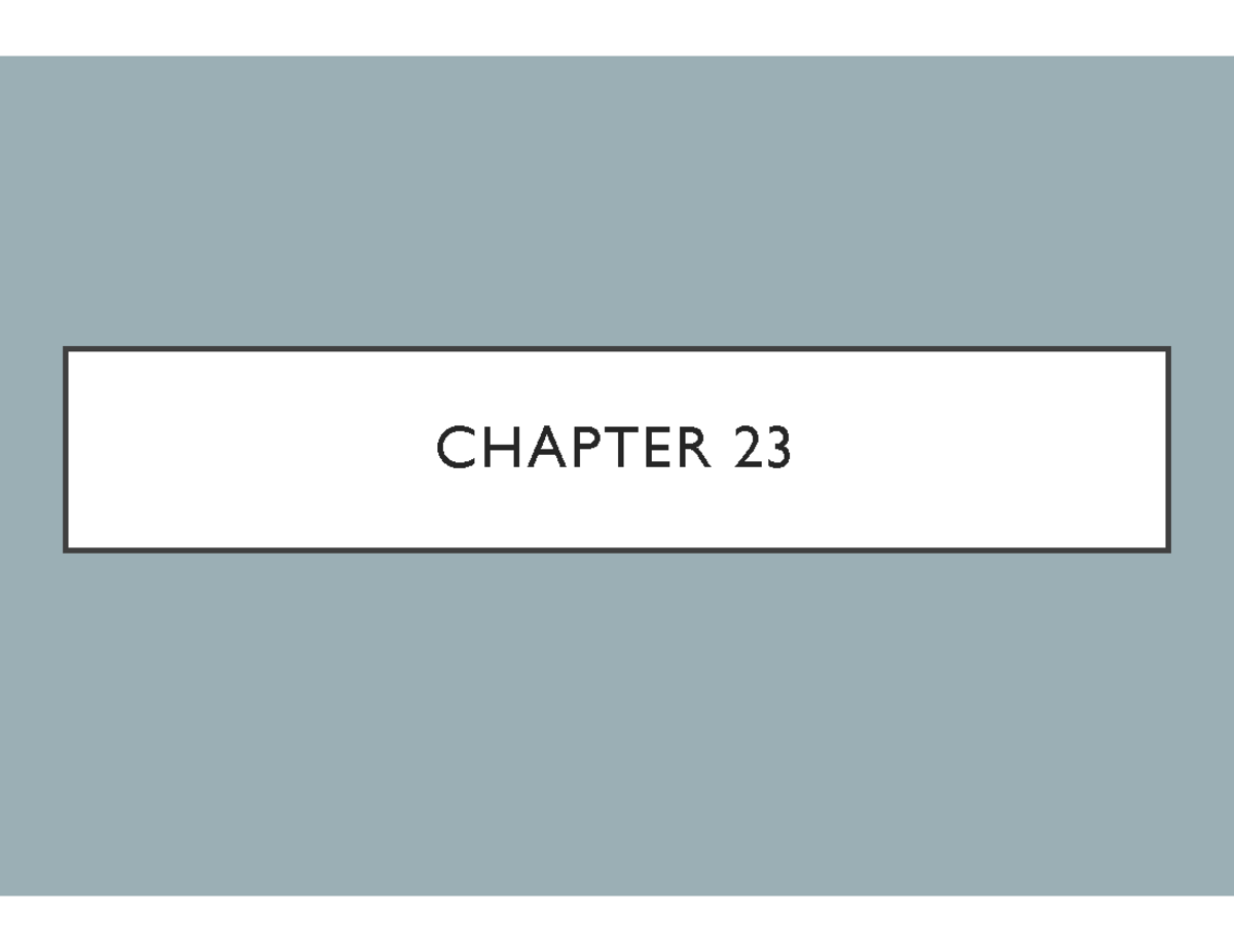 Chapter 23 - good - CHAPTER 23CHAPTER 23CHAPTER 23CHAPTER AUDIT ...