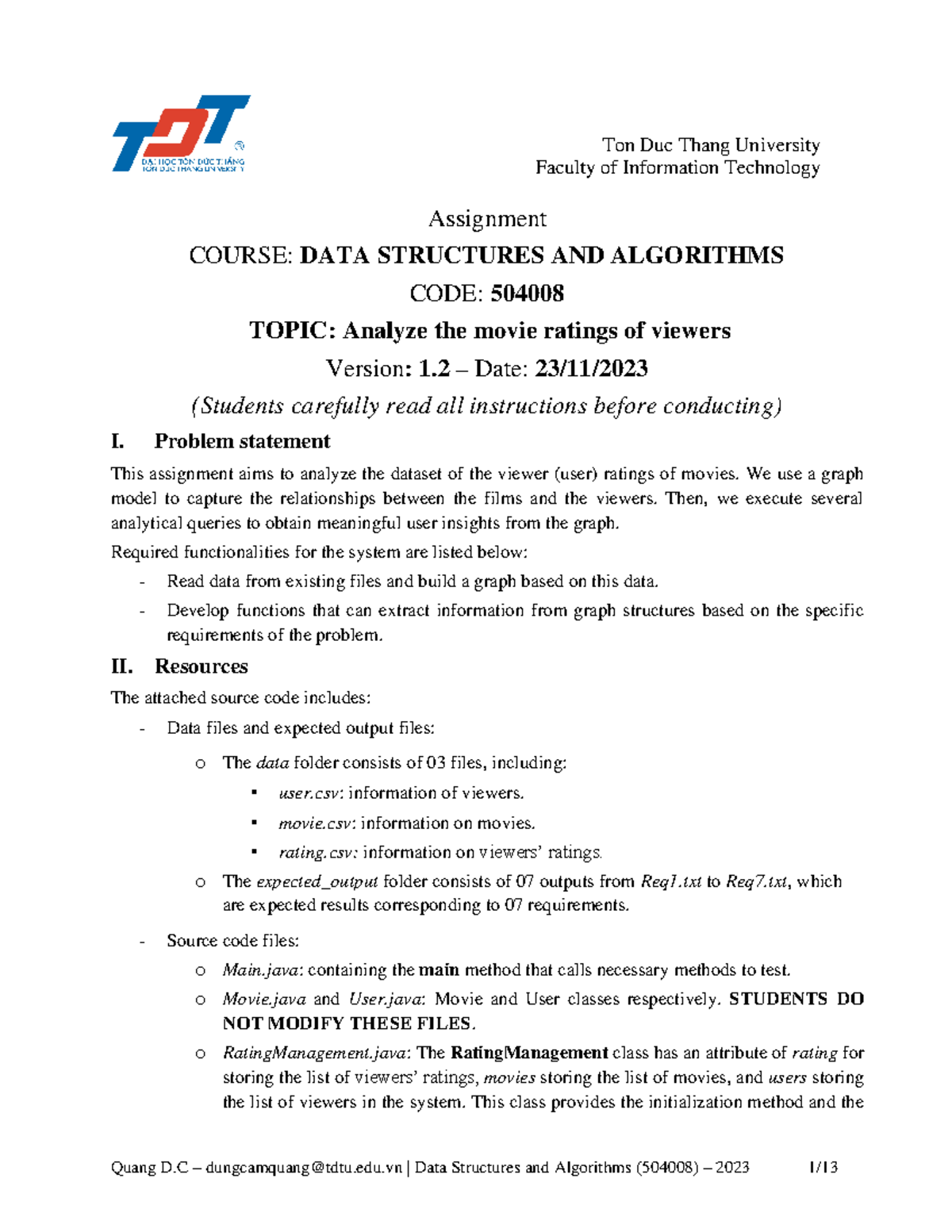 Assignment Requirements Eng - Faculty of Information Technology ...