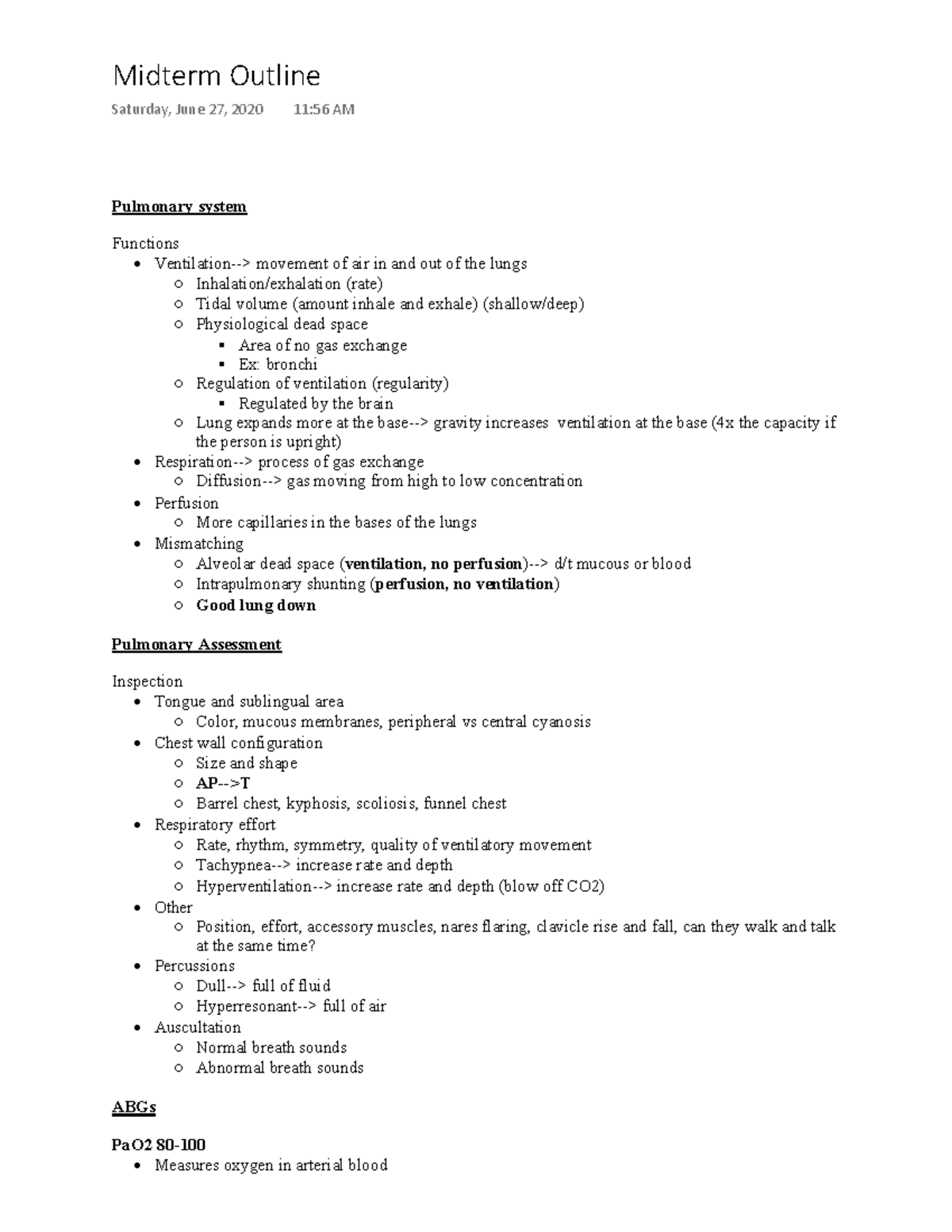Midterm outline - Lecture notes peds - 3XOPRQDU\ V\VWHP )XQFWLRQV - Studocu