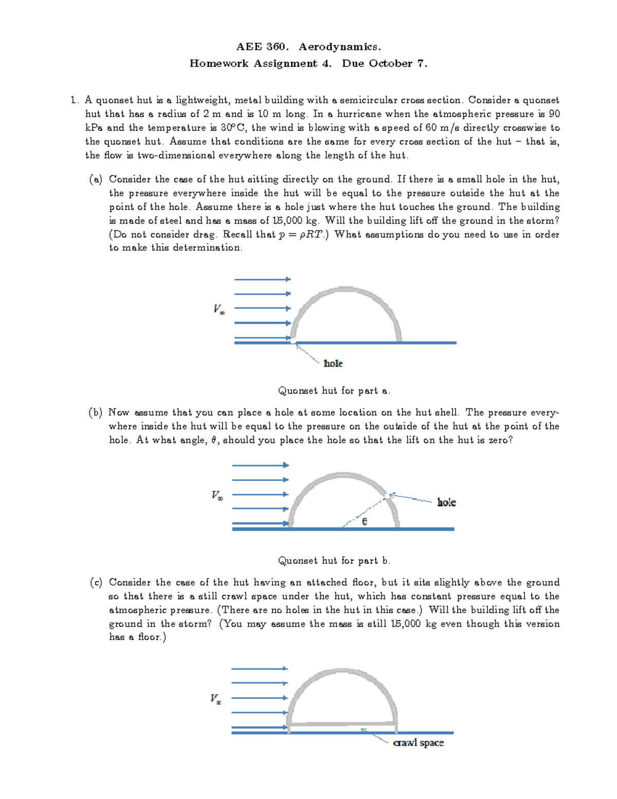 aerodynamics level 1 introduction to homework 4 assignment - PUP 200 ...