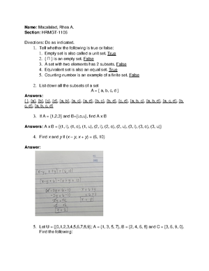 MMW Activity About Functions, Relations AND Binary Operations - ACTIVITY ABOUT FUNCTIONS ...