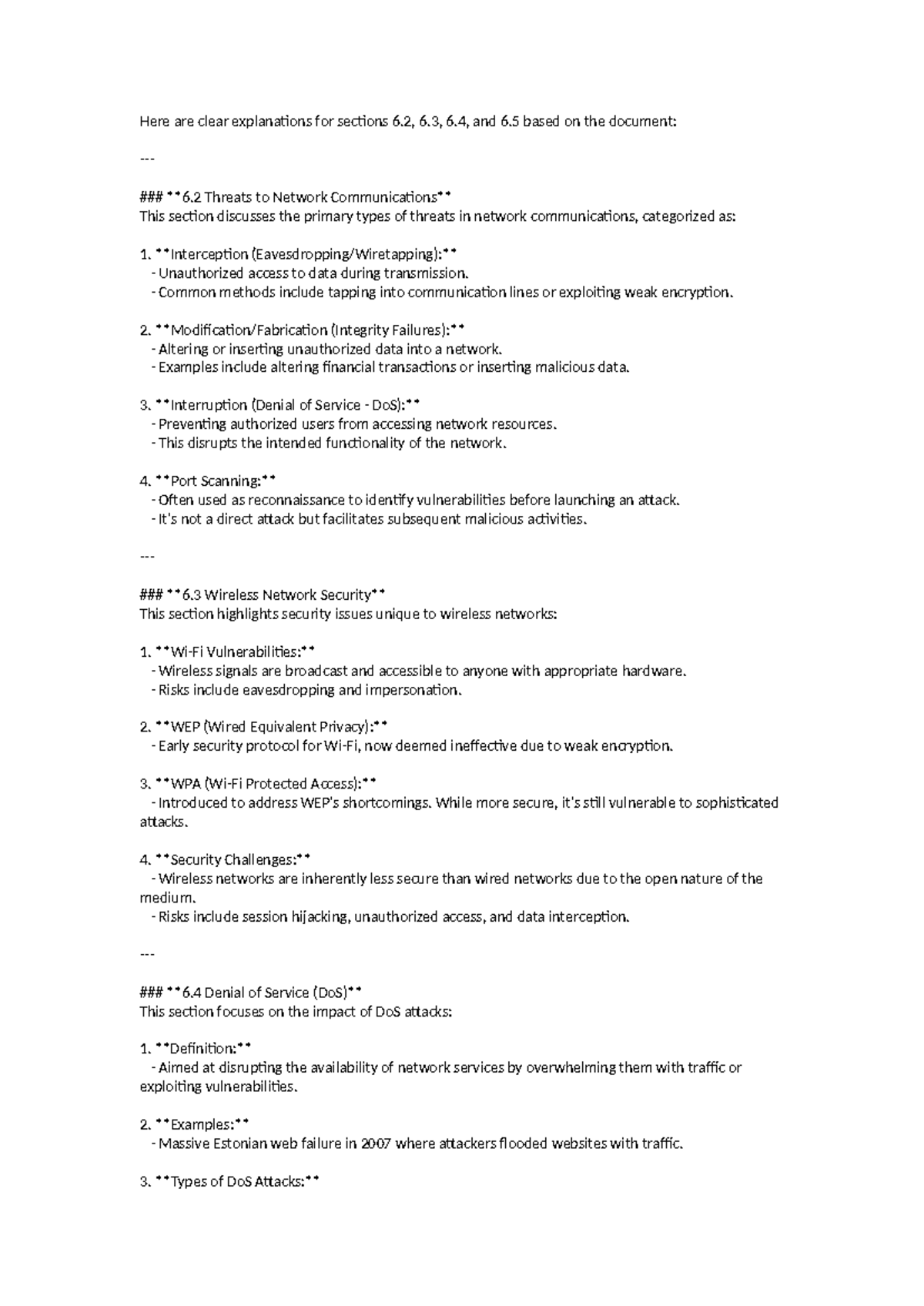 Sc34 - information - Here are clear explanations for sections 6, 6, 6 ...