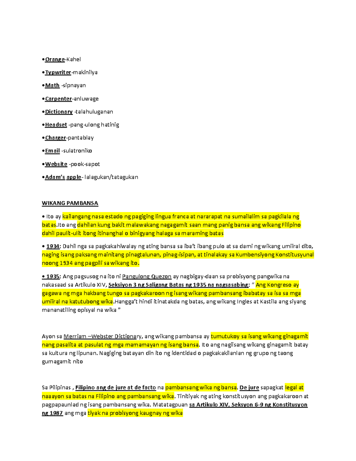 Komu reviewer - Orange -Kahel Typwriter -makinilya Math -sipnayan ...