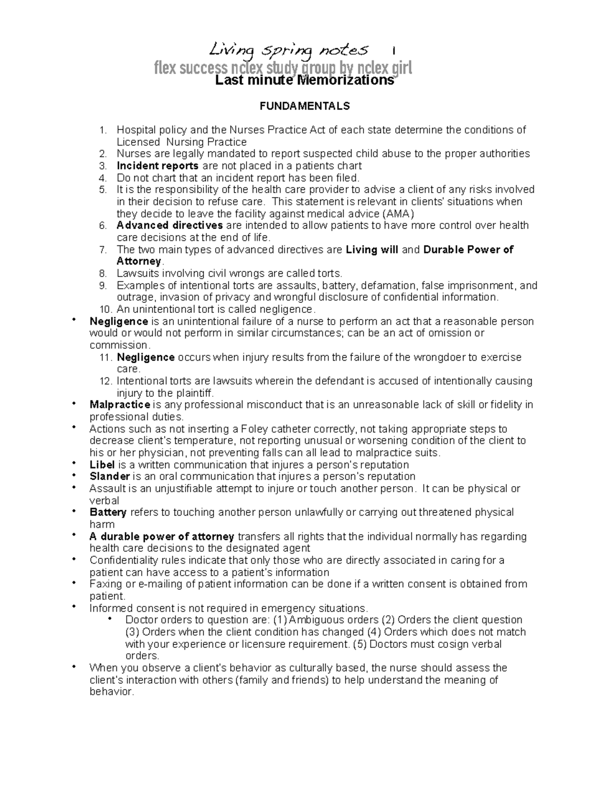 Last-Minute-Nclex - Notes for nclex preparation and study tools to help ...